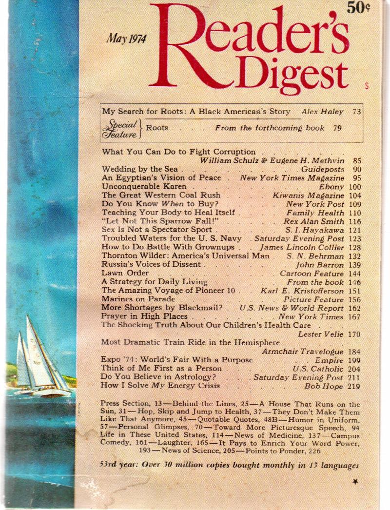Reader's Digest Magazine June 1992