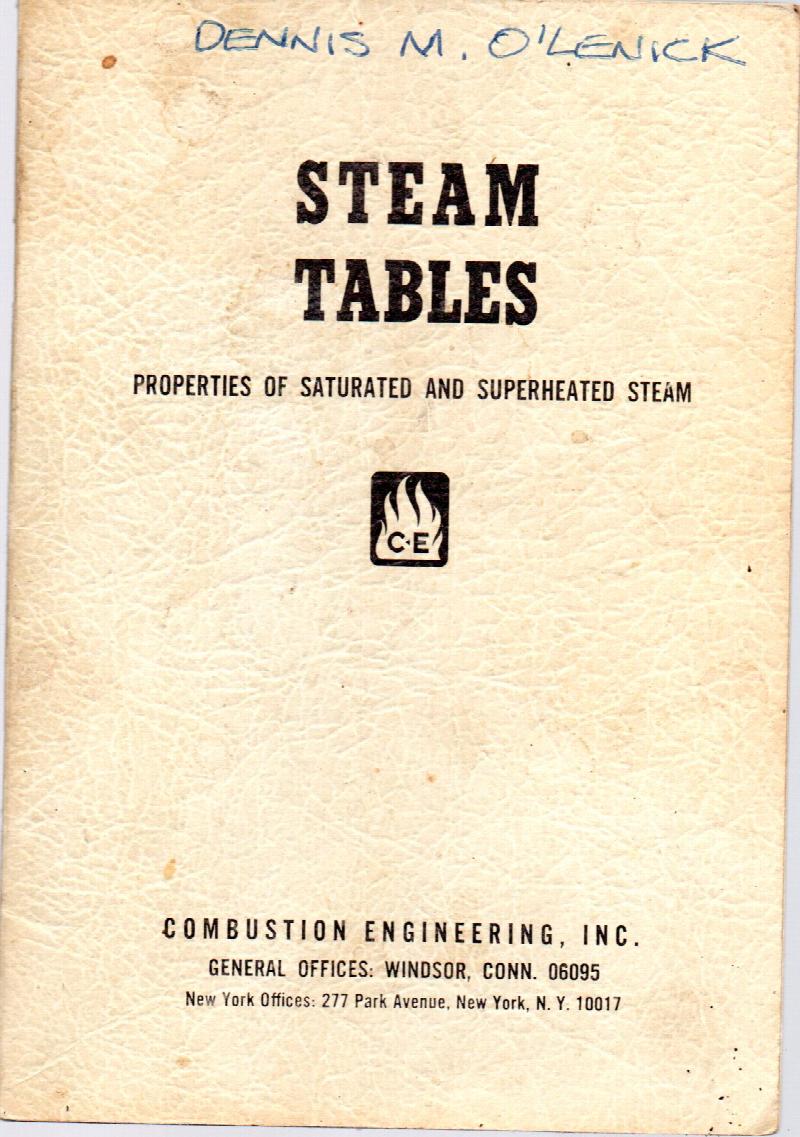 Steam Tables: Properties of Saturated and Superheated Steam