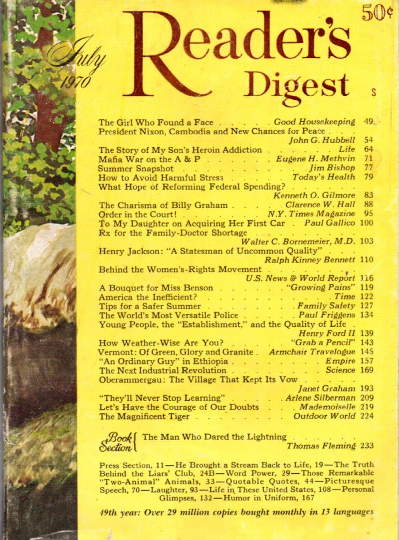 Reader's Digest Magazine August 1960